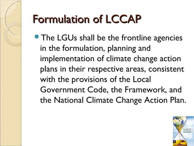 Ra 9729 Climate Change Act of 2009 | PPT | Environment | Science