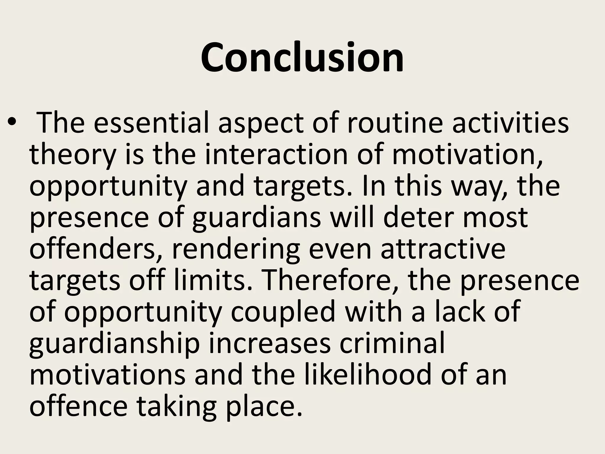 Routine activity theory | PPTX