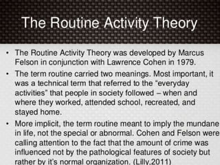 Routine activity theory | PPTX