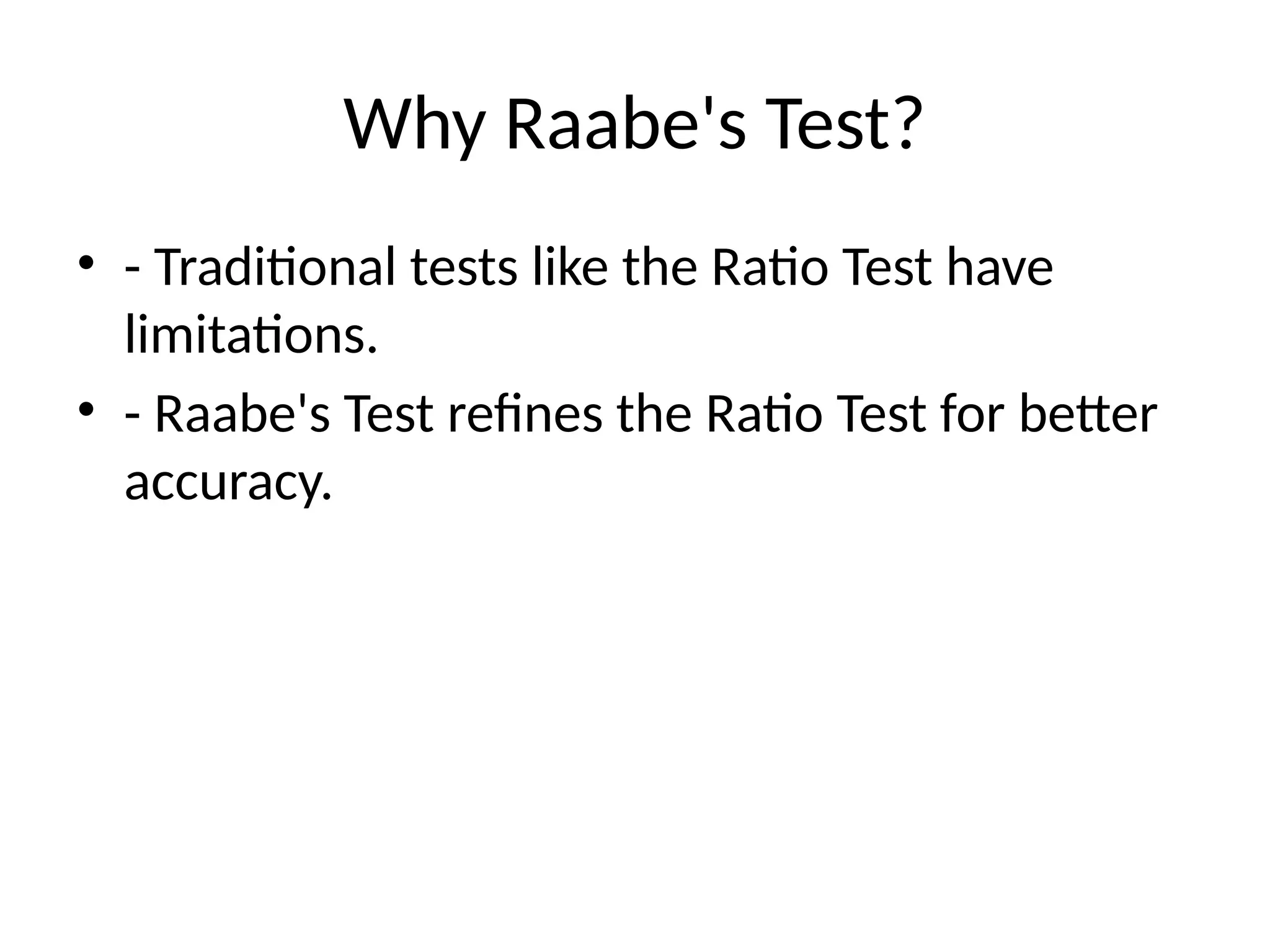 Raabe_Test_Presentation for 1 sem engineering | PPTX