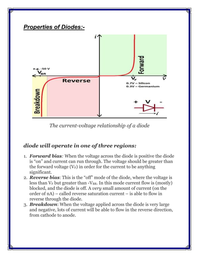 Diodes,BJT,MOSFET,JFET | DOCX | Consumer Electronics | Technology & Computing