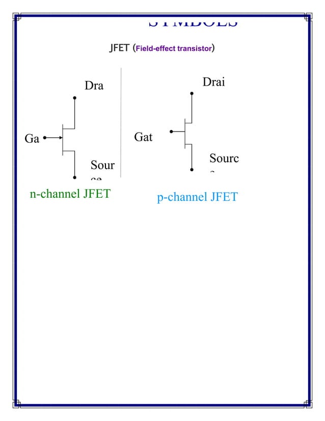Diodes,BJT,MOSFET,JFET | DOCX | Consumer Electronics | Technology & Computing
