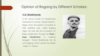 Raag and Ragang: A Systematic Classification.pptx
