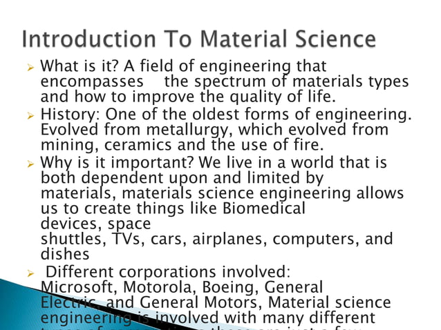 Engineering Materials | PPT
