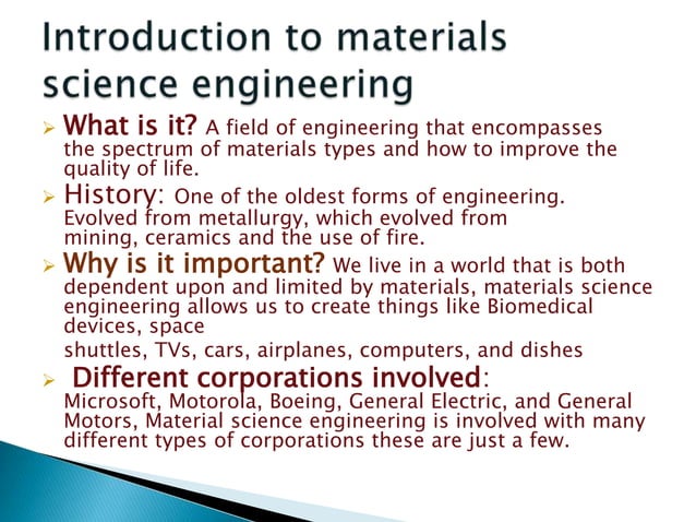 Engineering Materials | PPT