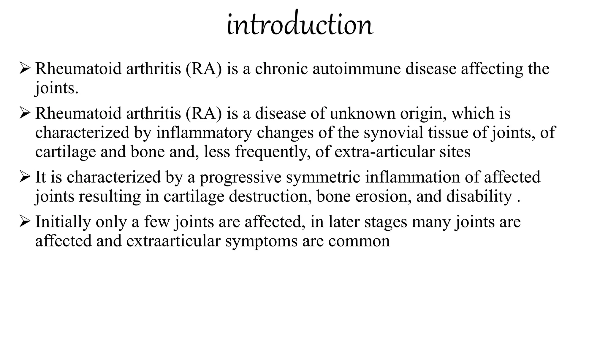 Rheumatoid arthritis | PPTX