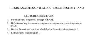 Renin angiotensin aldosterone system | PPTX