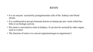 Renin angiotensin aldosterone system | PPTX