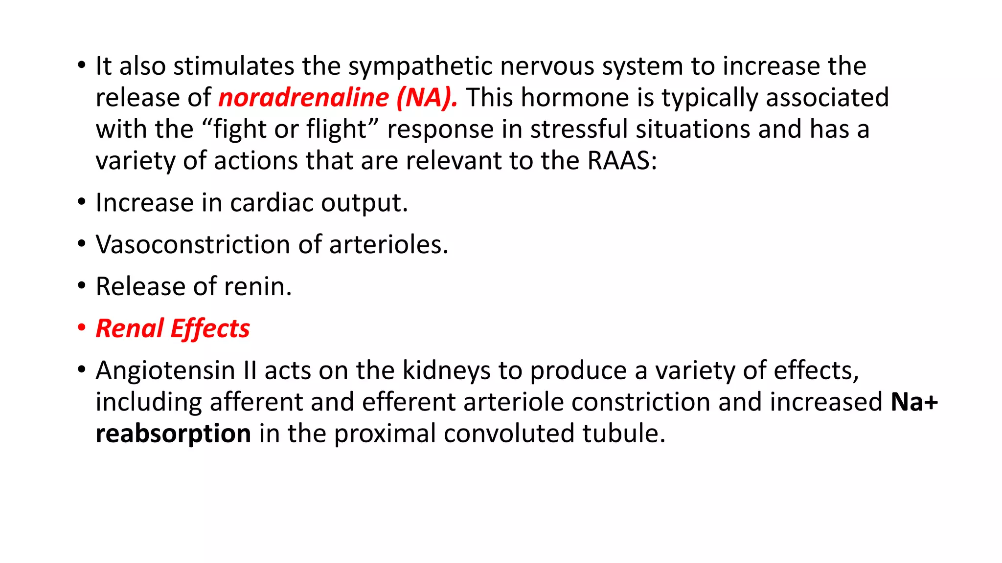 Renin-Angiotensin Aldeaterone System RAAS | PPTX