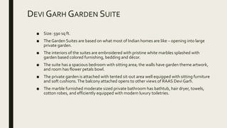 Raas devigarh resort, udaipur,rajasthan | PPTX