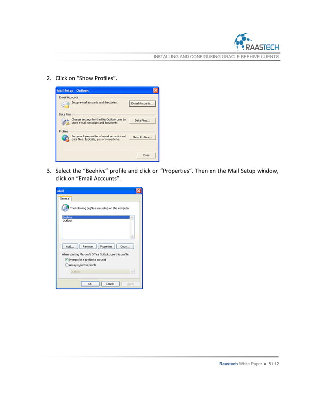 Installing and Configuring Oracle Beehive Clients (whitepaper) | PDF