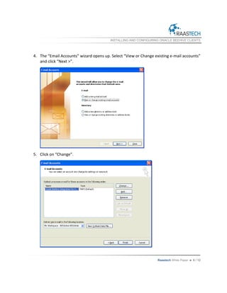 Installing and Configuring Oracle Beehive Clients (whitepaper) | PDF