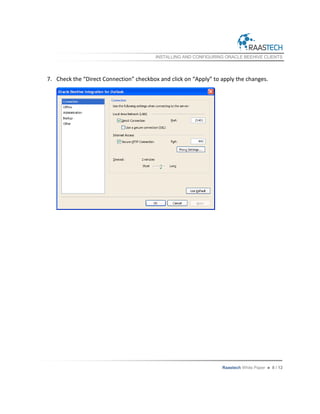 Installing and Configuring Oracle Beehive Clients (whitepaper) | PDF