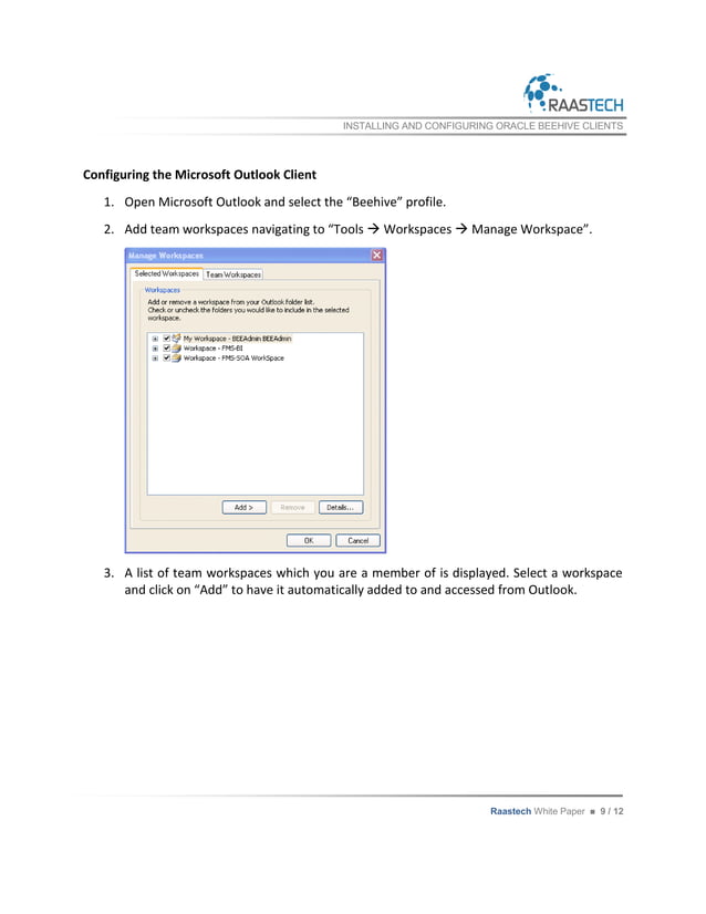 Installing and Configuring Oracle Beehive Clients (whitepaper) | PDF