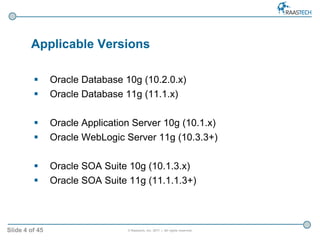 Working with Oracle Queues - Choosing between AQ and JMS | PPT