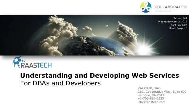 Understanding and Developing Web Services - For DBAs and Developers