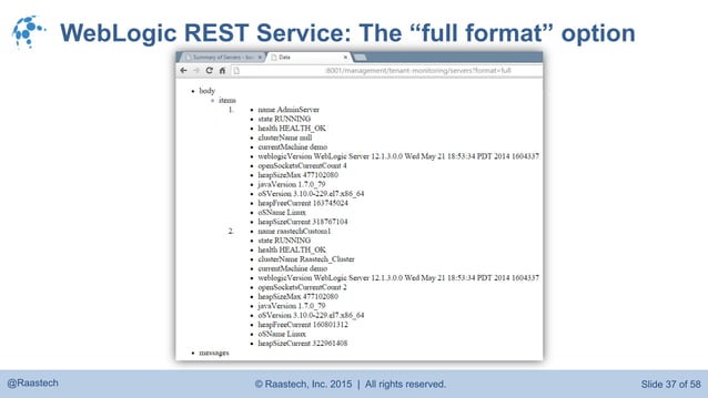 Oracle WebLogic Server: Remote Monitoring and Management | PPT