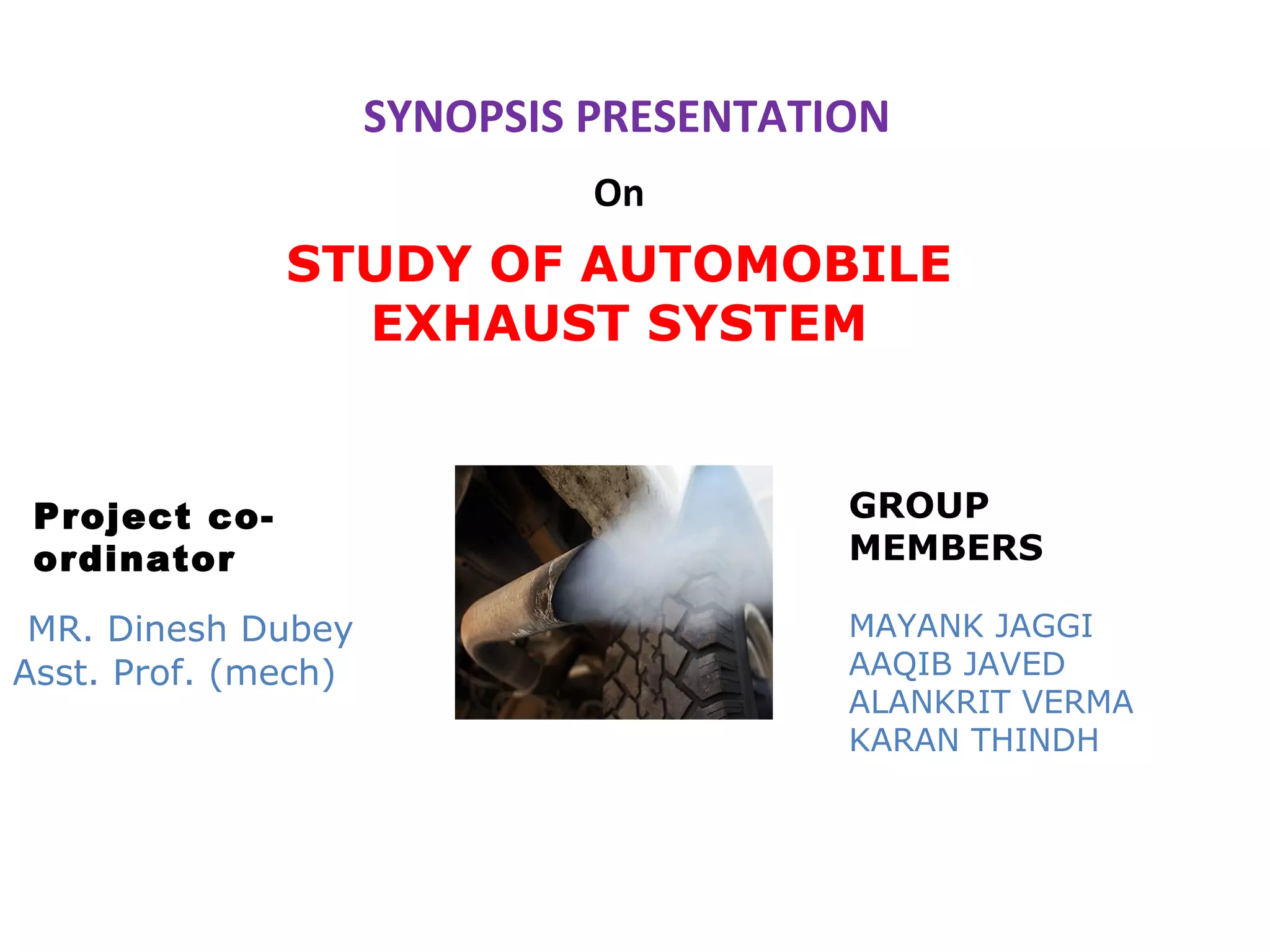 Automobile exhaust System | PPT
