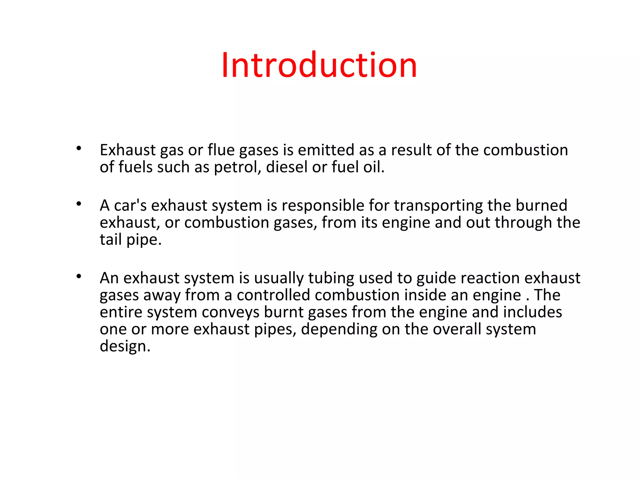 Automobile exhaust System | PPT
