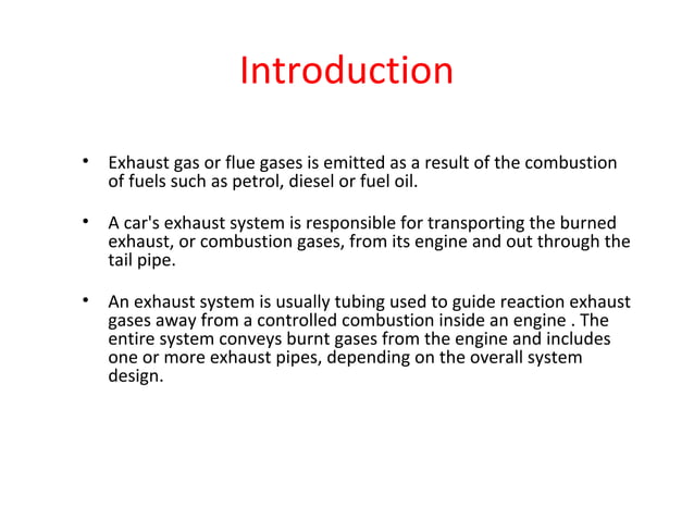 Automobile exhaust System | PPT