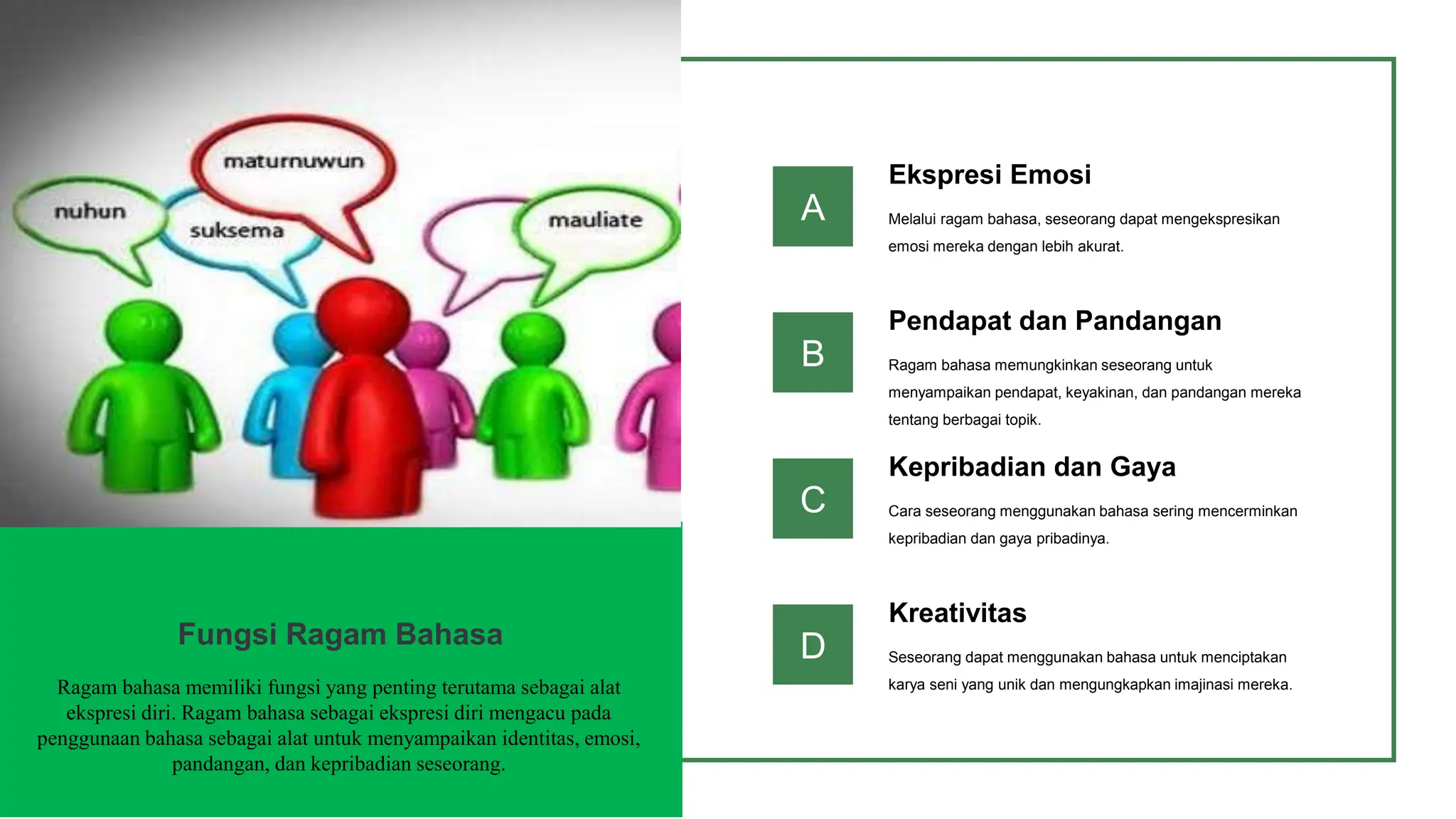 Macam-macam ragam bahasa yang ada diIndonesia | PPT