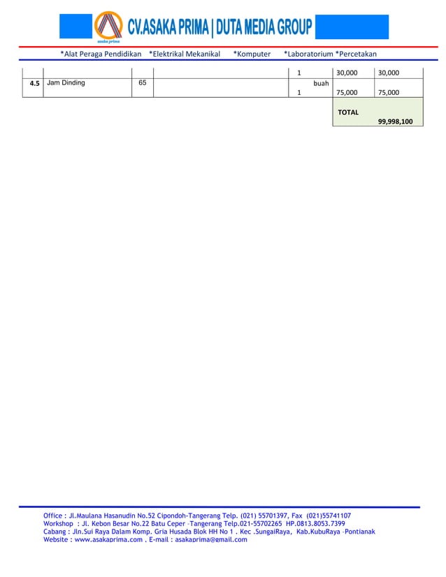 Rab alat lab ipa smk dak 2014 | PDF