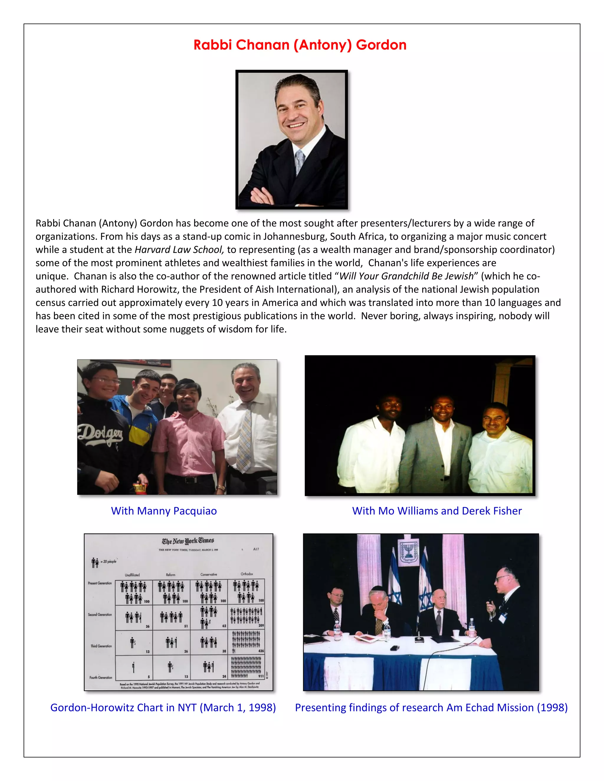 Rabbi chanan antony gordon | PDF