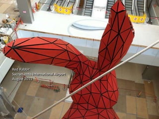 Rabbit Sculpture Sac Airport In