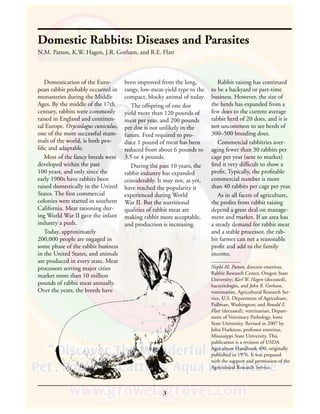 Rabbit Diseases & Parasites | PDF