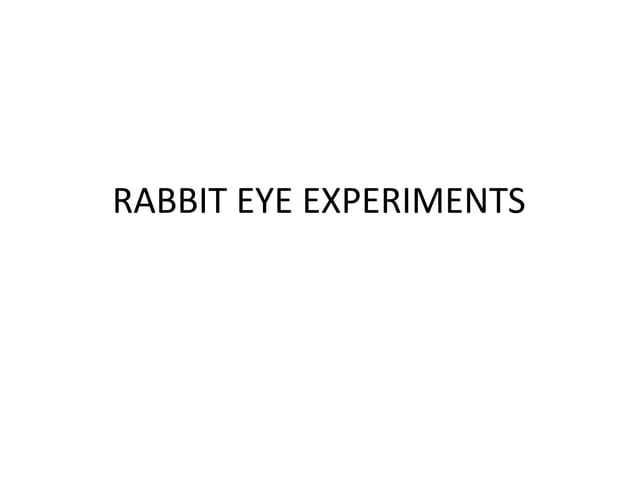 RABBIT EXPERIMENTS.pptx