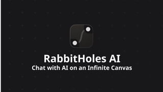 RabbitHolesAI: Chat with AI on an Infinite Canvas | PPT