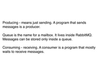 Rabbitmq basics | PPT