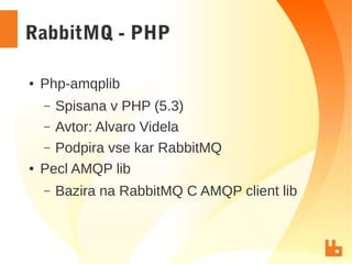 Rabbit mq, amqp and php | ODP | Internet | Computing