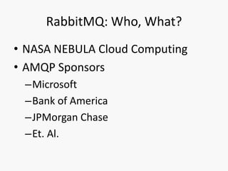 RabbitMQ and EasyNetQ | PPT
