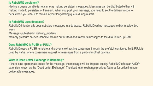 RabbitMQ interview Questions and Answers | PPT