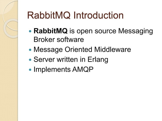 Rabbit MQ introduction | PPTX | Computer Networking | Computing