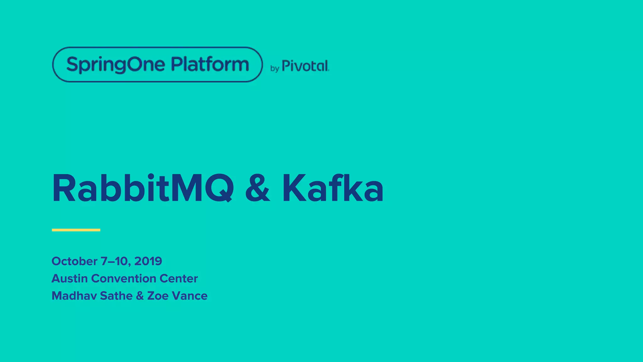 RabbitMQ & Kafka | PPTX