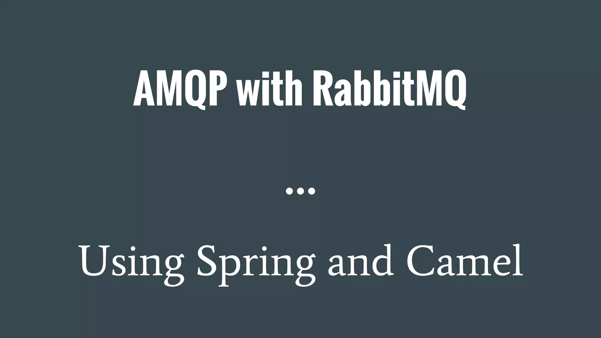 AMQP with RabbitMQ | PDF