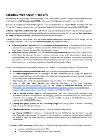 RabbitMQ Status Quo Critical Review | PDF