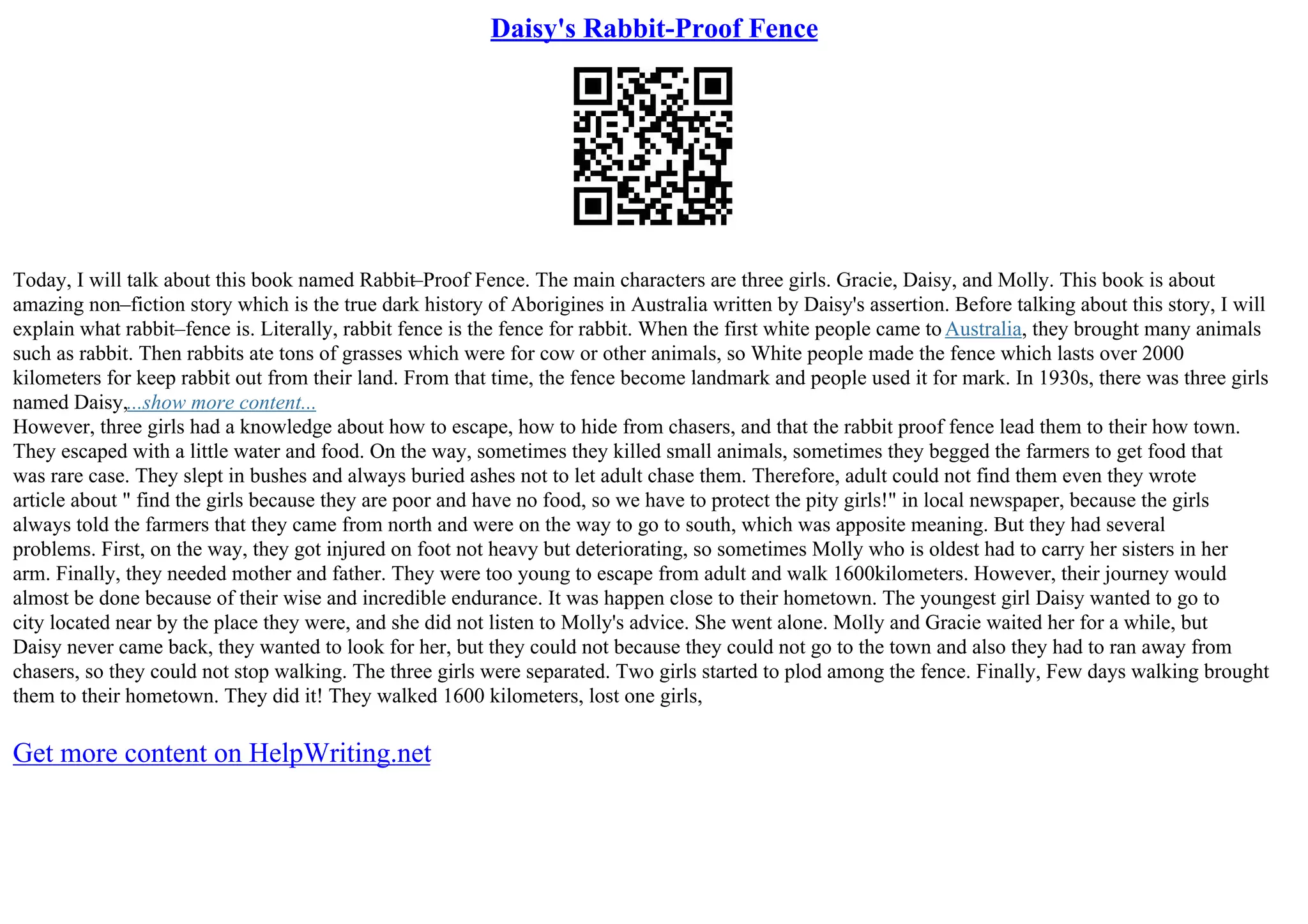 Rabbit Proof Fence | PDF