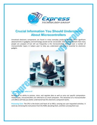 Unleash Innovation with Rabbit Semiconductor Microcontrollers | PDF