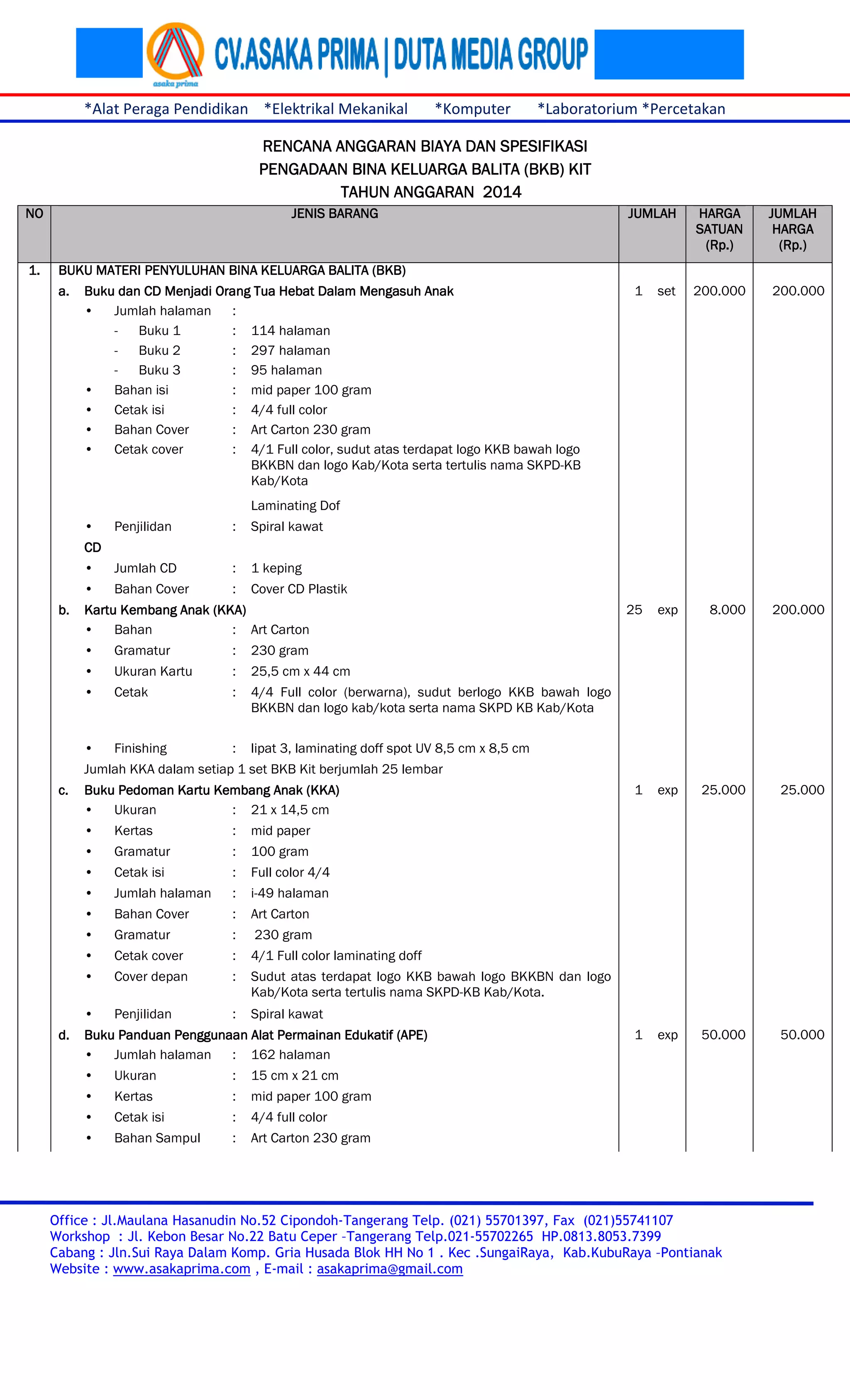 BKB Rab bkb kit dak bkkbn 2014 | PDF