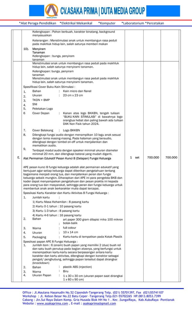 RAB BKB KIT STUNTING 2024 ALAT KESEHATAN | PDF