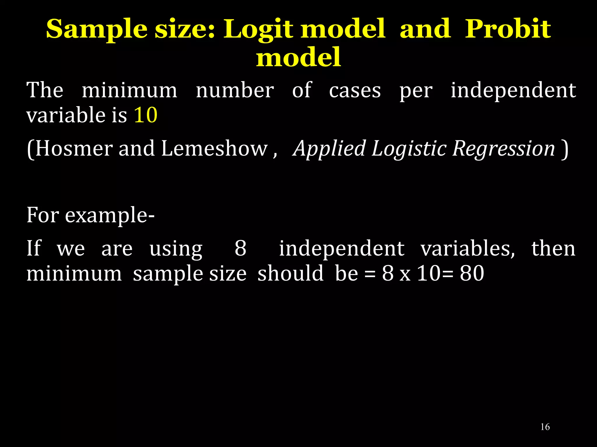 Logit And Probit And Tobit Model Basic Introduction Pptx Physics