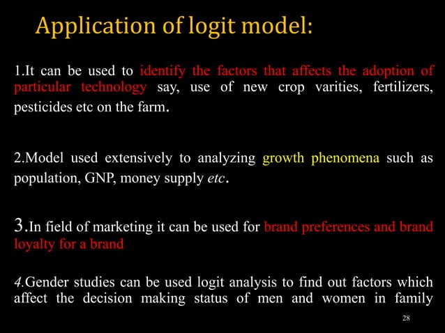Logit And Probit And Tobit Model Basic Introduction Ppt