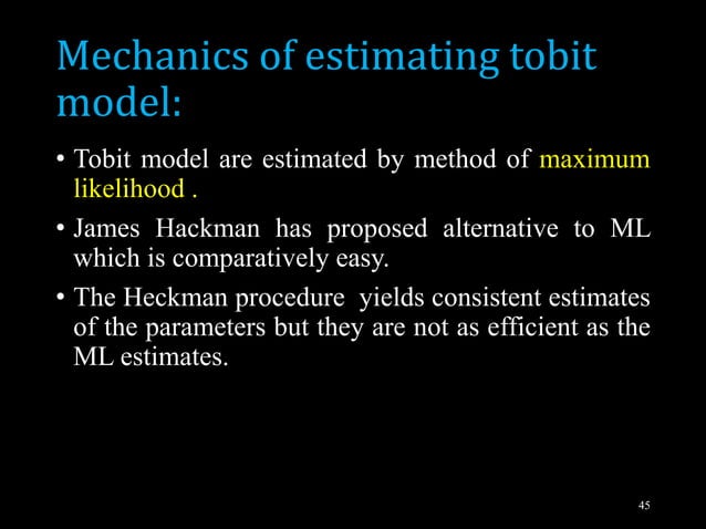 Logit and Probit and Tobit model: Basic Introduction | PPTX | Physics ...