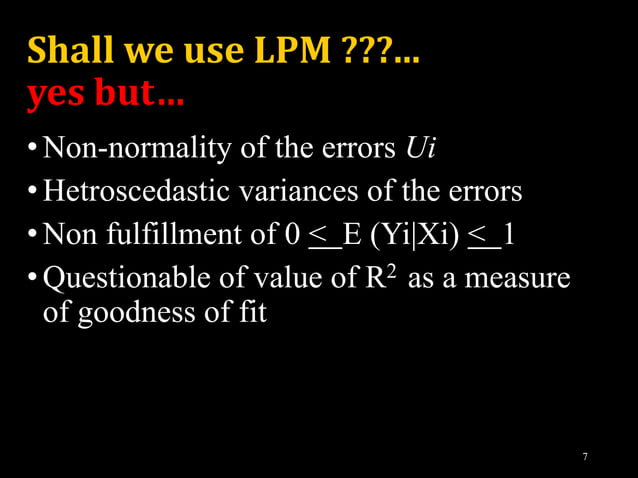 Logit And Probit And Tobit Model Basic Introduction Pptx Physics