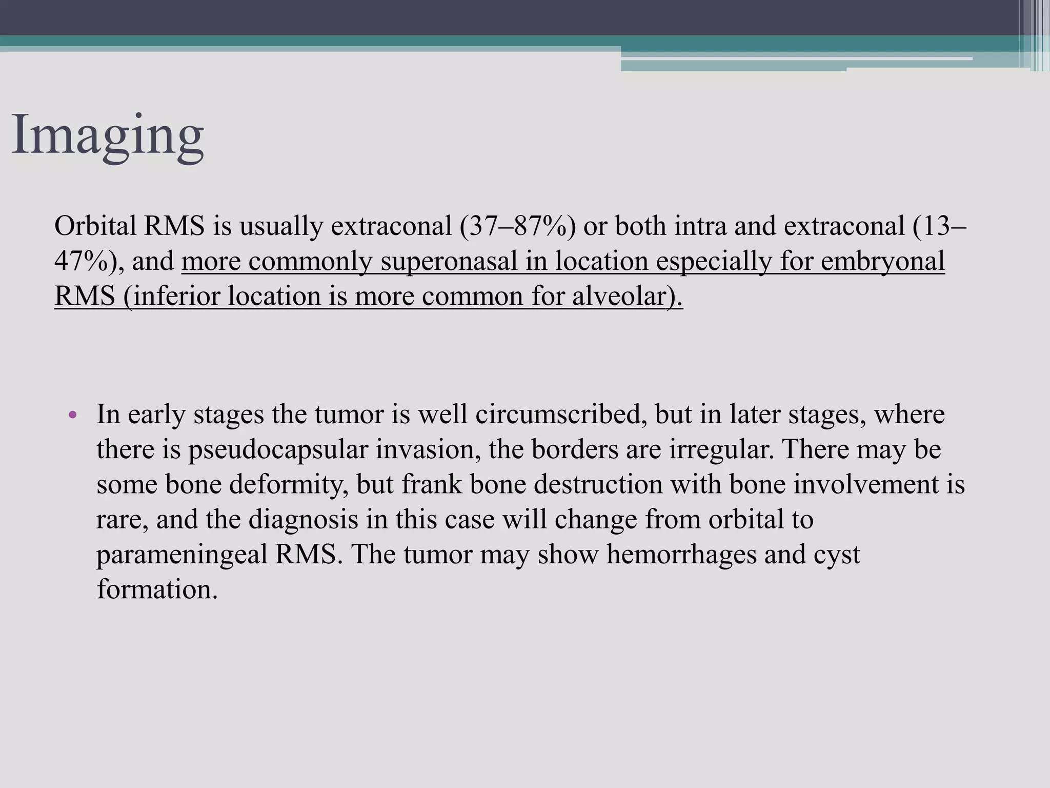 Orbital Rhabdomyosarcoma | PPTX