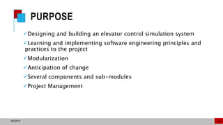 Elevator Simulation Team project | PPTX