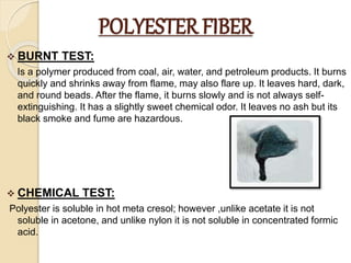 identification of textile fiber | PPTX